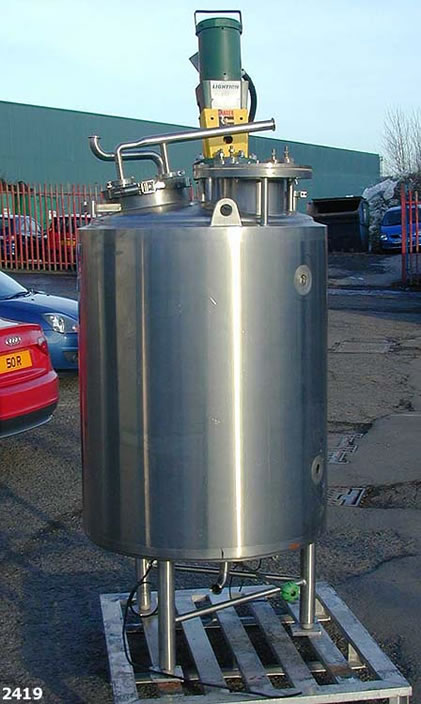 Novatech :: LEE 500 litre jacketed mixing vessel - Stock Ref 2419 ...